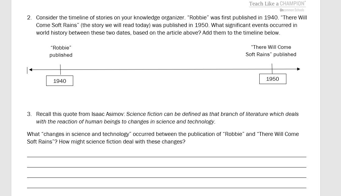 Lessons: I Thought I Hated Science Fiction Until I Read it Through ...
