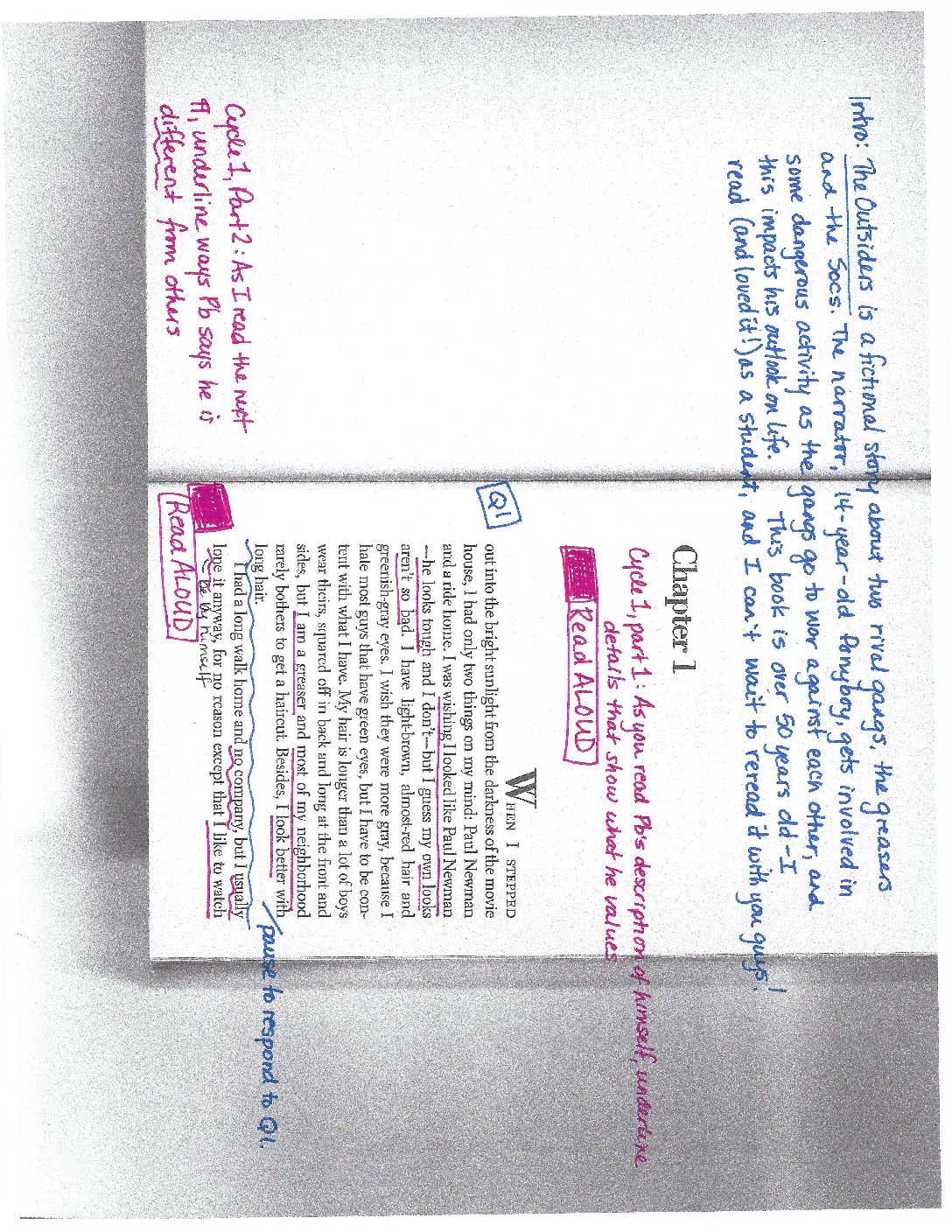 The Outsiders_text pp. 1-6_Preparation | Teach Like a Champion