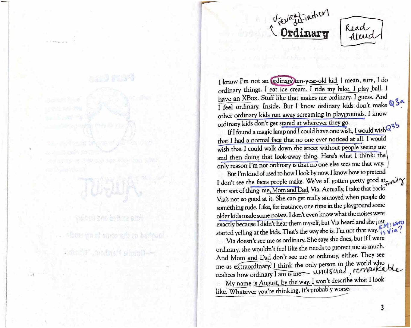 Wonder_Lesson 1_Annotated Text | Teach Like a Champion